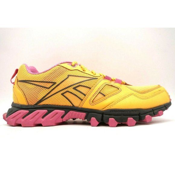 Reebok | Shoes | Reebok Dmx Ride Orange Lace Up Trail Running Sneakers ...